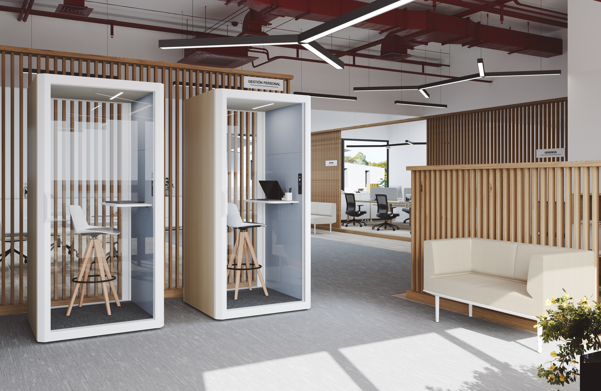 Qyos acoustic booths