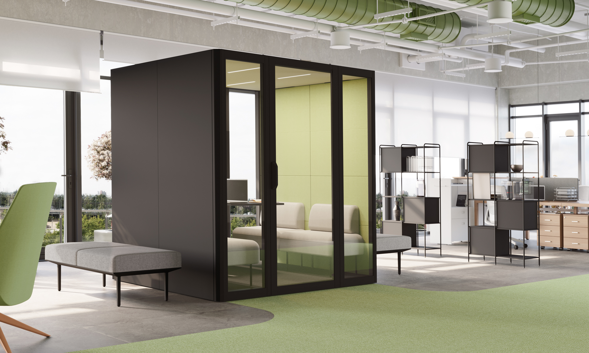 Qyos acoustic booths