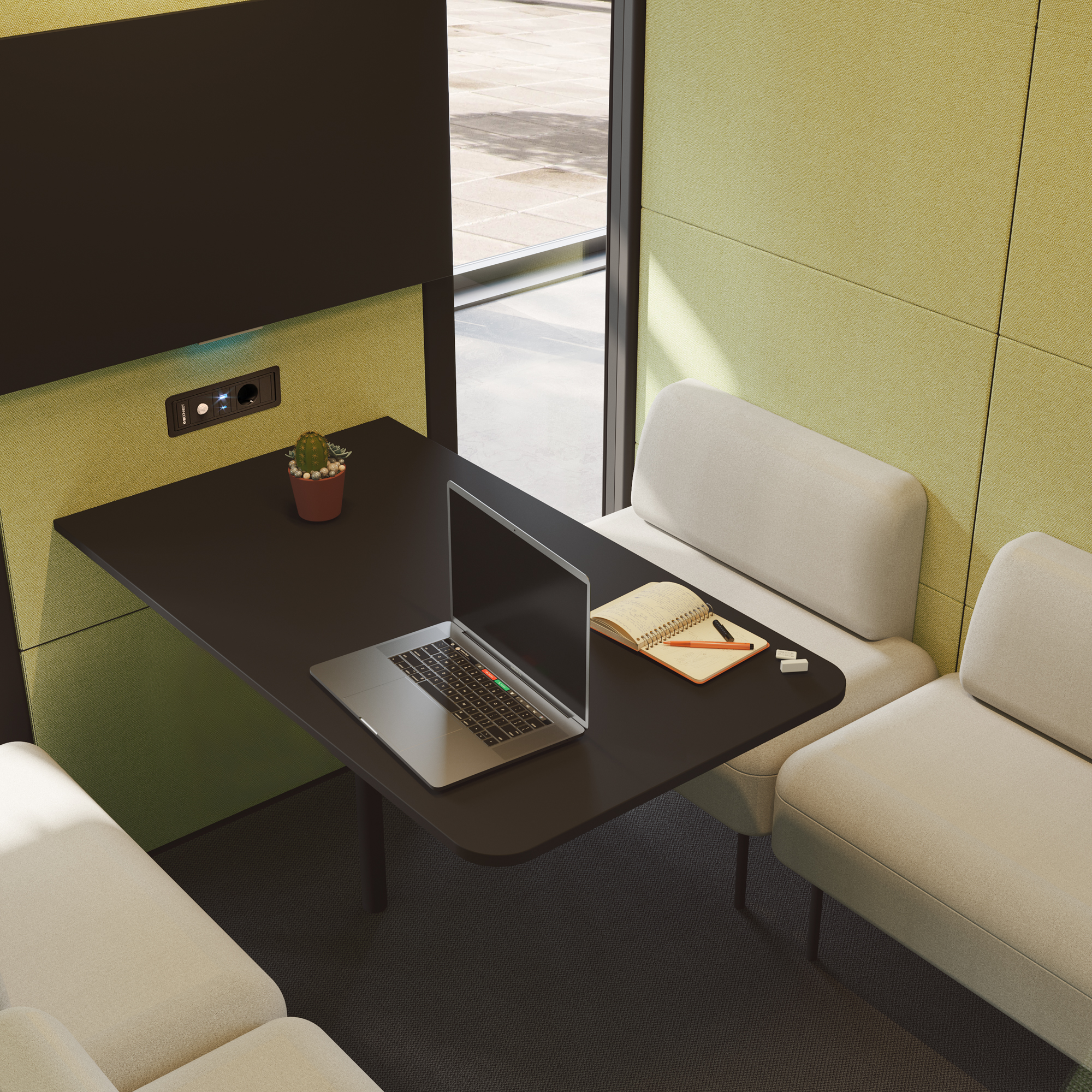 Qyos acoustic booths