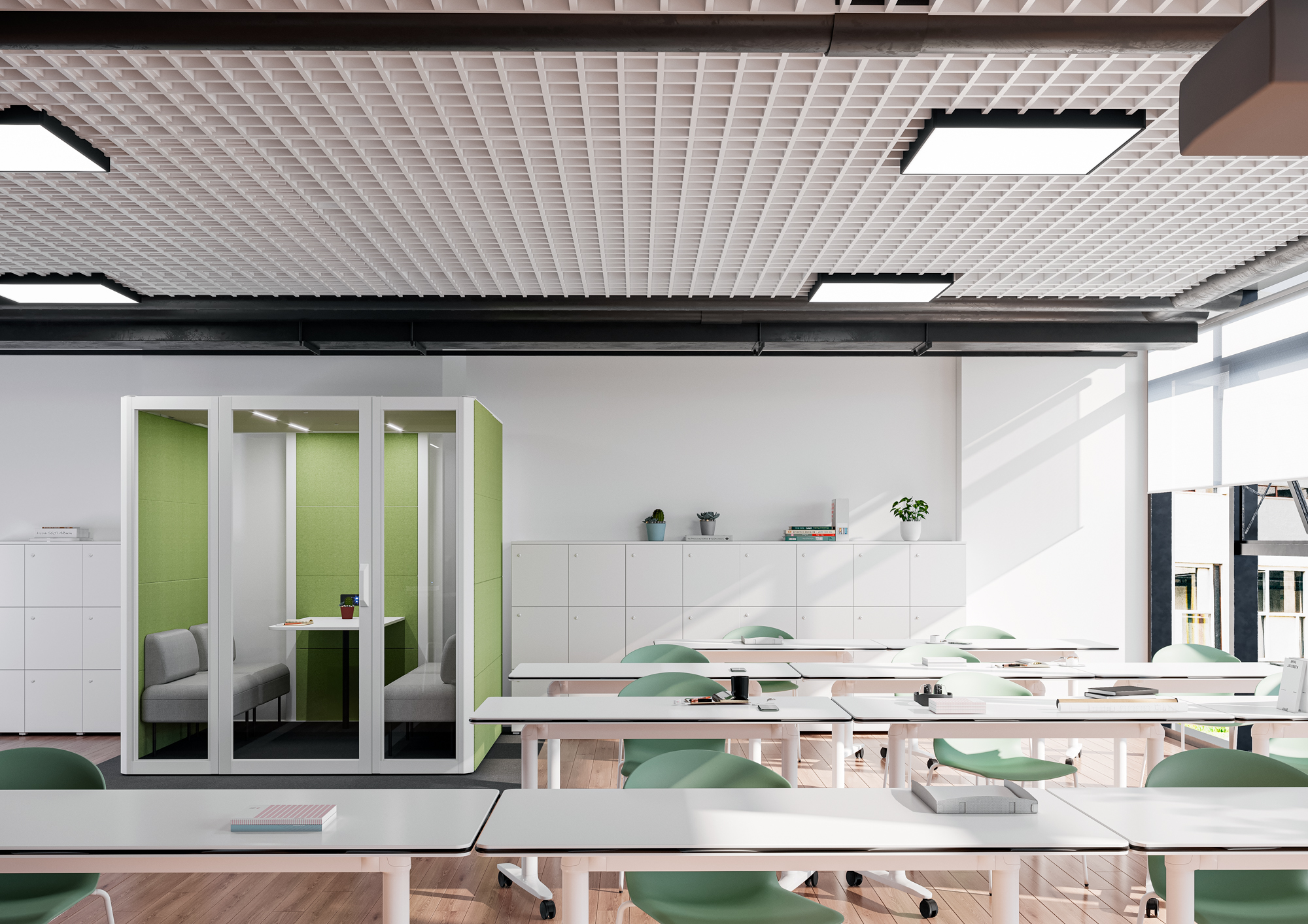 Qyos acoustic booths